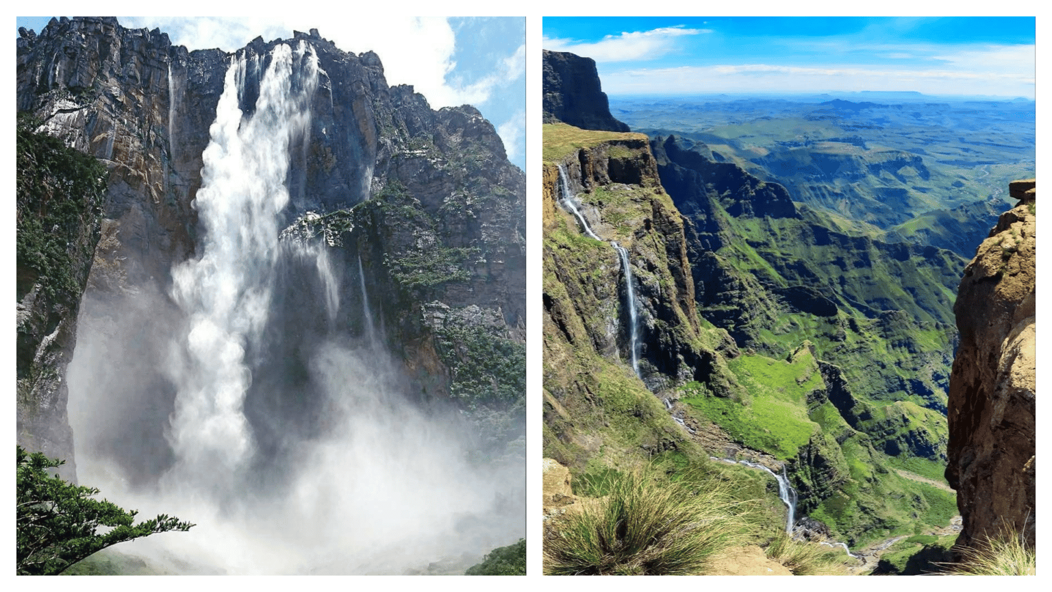Top 10 HIGHEST WATERFALLS in the world, RANKED