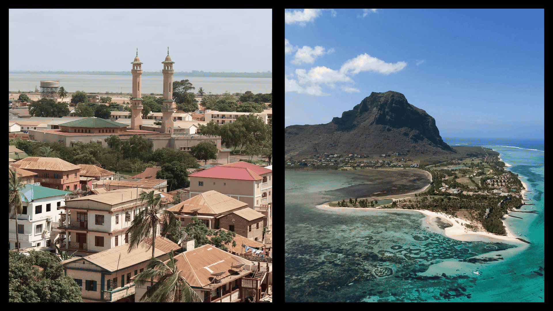 Top 10 SMALLEST countries in Africa, RANKED BY AREA